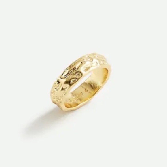 J. Crew | Jewelry | Nwt J Crew Engraved Textured Ring 6 | Poshmark